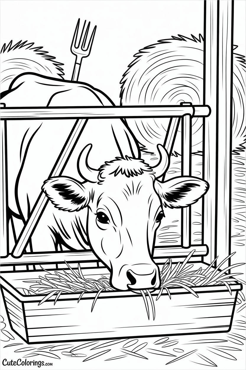 Free Cow Coloring Pages | Printable Farm Animal Sheets PDF