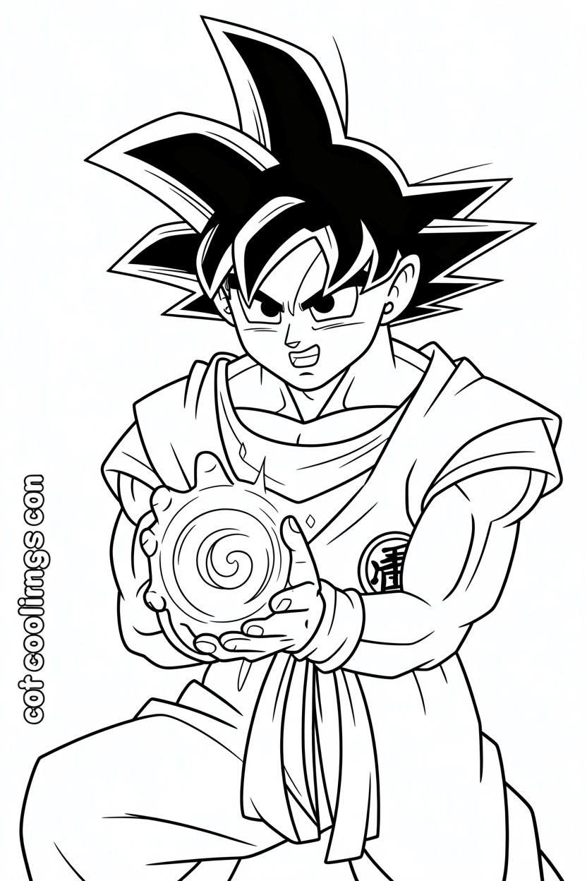 Free Goku Coloring Pages | Dragon Ball Z Printable Sheets PDF