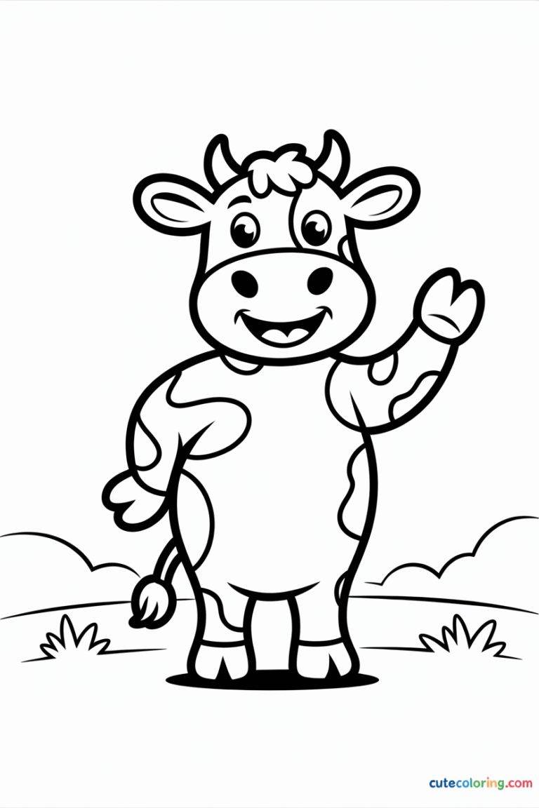 Free Cow Coloring Pages | Printable Farm Animal Sheets PDF