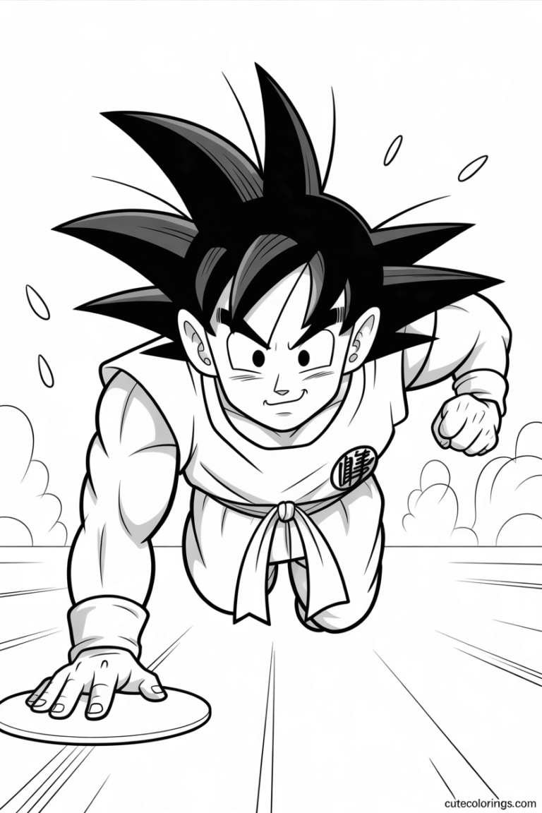 Free Goku Coloring Pages | Dragon Ball Z Printable Sheets PDF