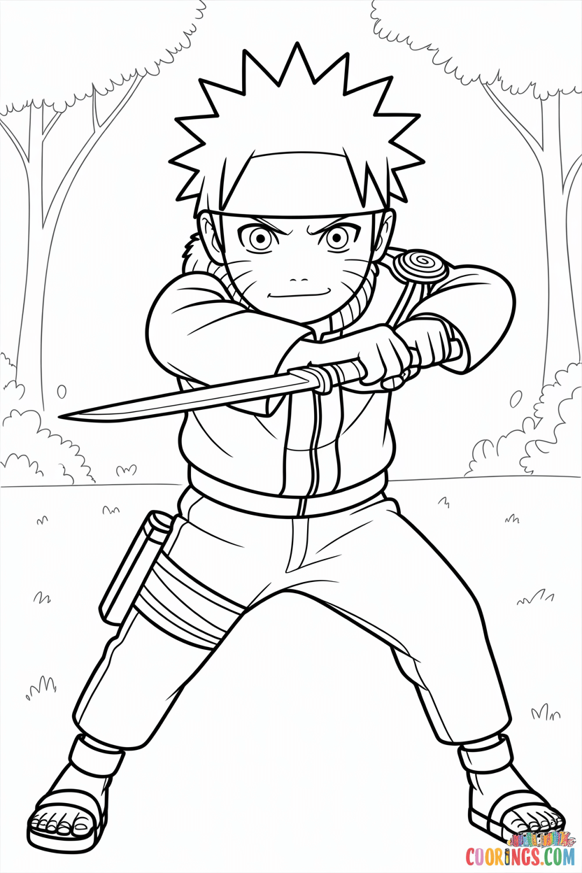 200+ Free Naruto Coloring Pages | Printable Anime Ninja Sheets