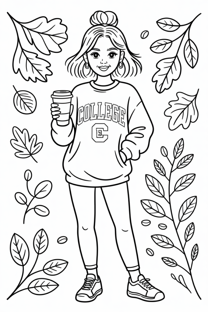 Preppy Coloring Pages | 60+ Free Printable PDFs | 2026