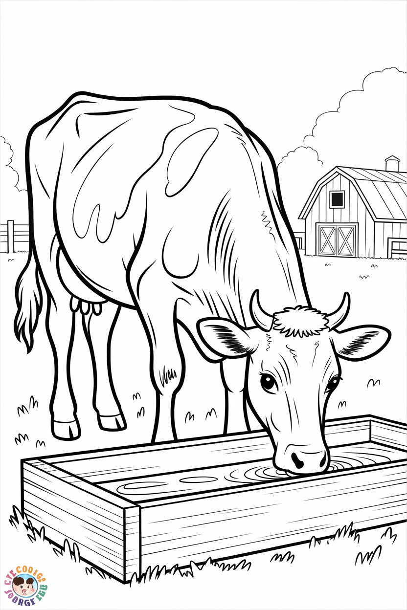 Free Cow Coloring Pages | Printable Farm Animal Sheets PDF