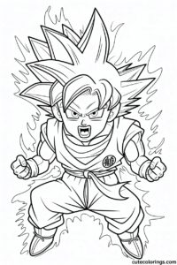 Free Goku Coloring Pages | Dragon Ball Z Printable Sheets PDF